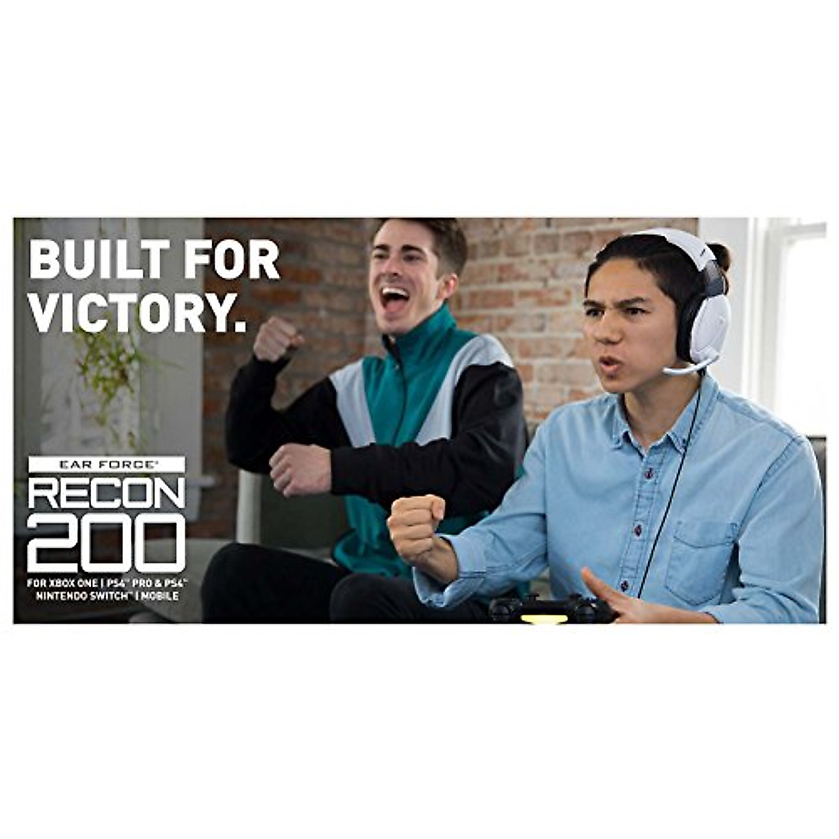 Turtle Beach Recon 200 White Amplified Gaming Headset for Xbox and PlayStation