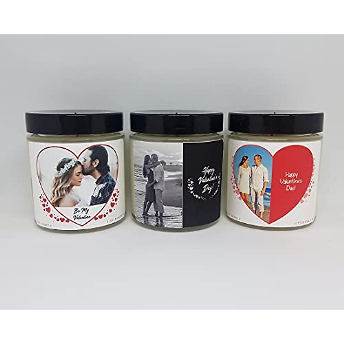3.5oz. Valentine's Day Photo Candle | Personalized Soy Candle