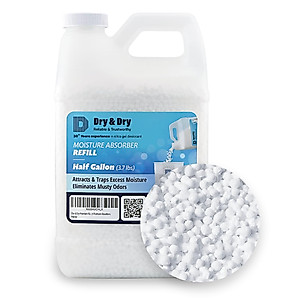 Dry & Dry Moisture Absorbers Refill Beads (3.7 LBS) - Fragrance Free, Moisture Absorber Refill