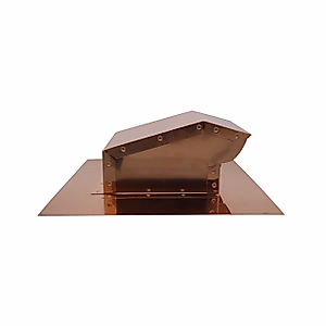 Copper Rooftop Exhaust Vent Cap with Damper (10 Inch)