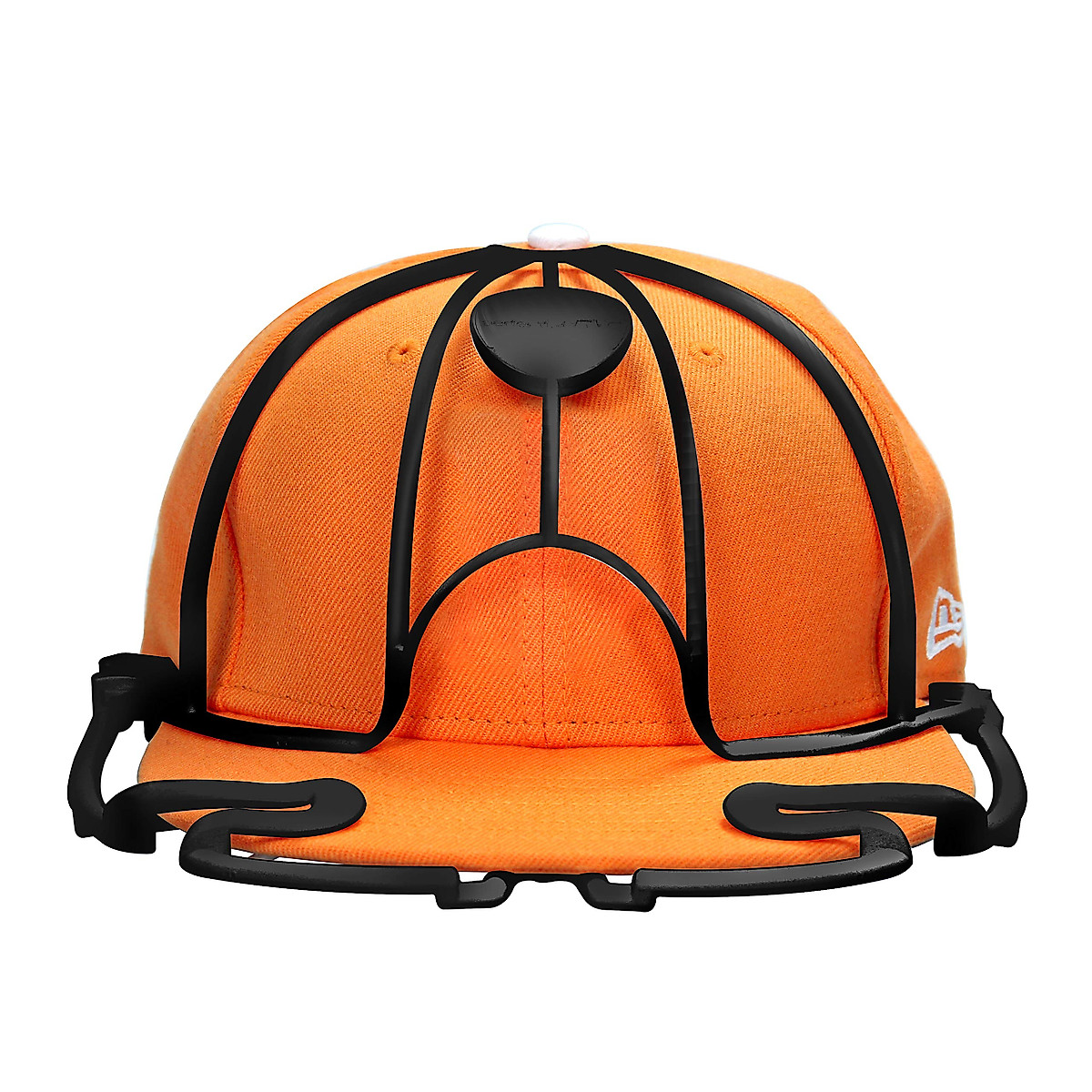 Perfect Curve Cap Washer - Hat and Visor Cleaning Rack. Made in USA. (Black 3-Pack)