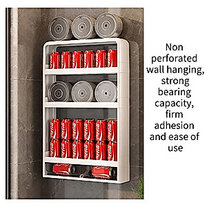 Non Perforated Toilet Rack Wall Mounted Bathroom Kitchen Washstand Cosmetics Wall Multilayer Storage Artifact (Third Floor with Drawer)