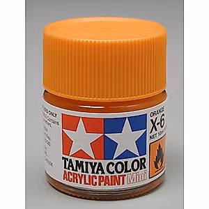 Tamiya Paint TAM81506 0.33 oz Tamiya Acrylic Mini Paint - Orange