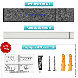 Ithywat Retractable Clothes Drying Rack,Space Saver Wall Mounted Folding Hanger for Laundry Room, Closet Storage Organization, Easy Installation Aluminium Dryer 1pcs