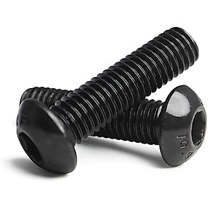 10 Pcs M10-1.5 x 20mm Button Head Socket Cap Screws, 10.9 Grade Alloy Steel, Allen Socket Drive, Black Oxide Finish, Full Thread (10.9 Grade,M10-1.5 x 20mm,10 Pcs)