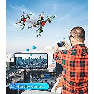 Syma X400 Mini Drone with Camera for Adults & Kids 720P Wifi FPV Quadcopter with App Control, Altitude Hold, 3D Flip, One Key Function, Headless Mode, 2 Batteries, Easy to Fly for Beginners