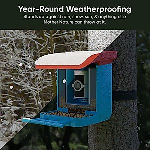 Bird Feeder Camera Case Compatible with Wyze Battery Camera Pro, Wyze Cam Outdoor v1/v2, Wyze Camera v4/v3/v3 Pro, 5 DIY Mounting Methods, Equipped with a Macro Lens (Camera NOT Included)