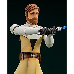 Kotobukiya Star Wars: The Clone Wars: OBI Wan Kenobi ArtFX+ Statue, Multicolor