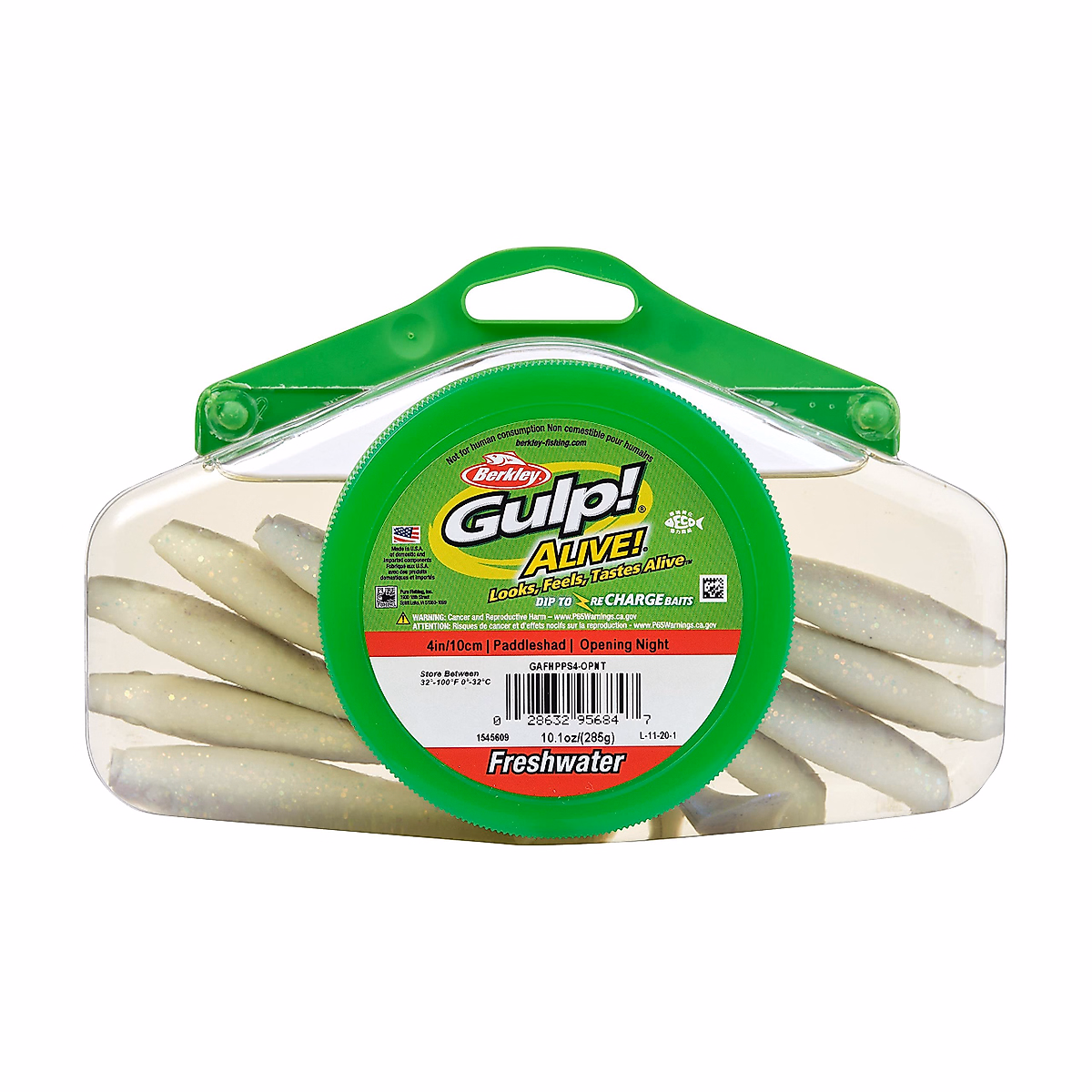 Berkley Gulp! Alive! Paddleshad Fishing Soft Bait, Opening Night, 4in - Half Pint 4x7