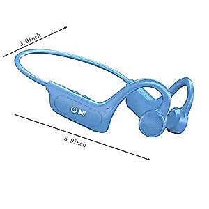Bone Conduction Headphones with Noise Reduction Tech,Waterproof Wireless Bluetooth 5.0 Sport Headset for Running,Cycling,Hiking,Gym,Climbing & Driving