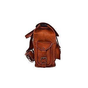 Vintage Leather Backpack For Women/Teen Girls Rucksack, Small 12 Inch Leather Handbag