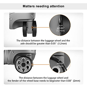 KAGM Luggage Wheels Covers, 8 pcs Luggage Suitcase Wheels Covers for most 8-spinner Wheels Luggage Sets,luggage spinner Wheels Silicone case with Wear-resistant, Anti-noise(Pink)