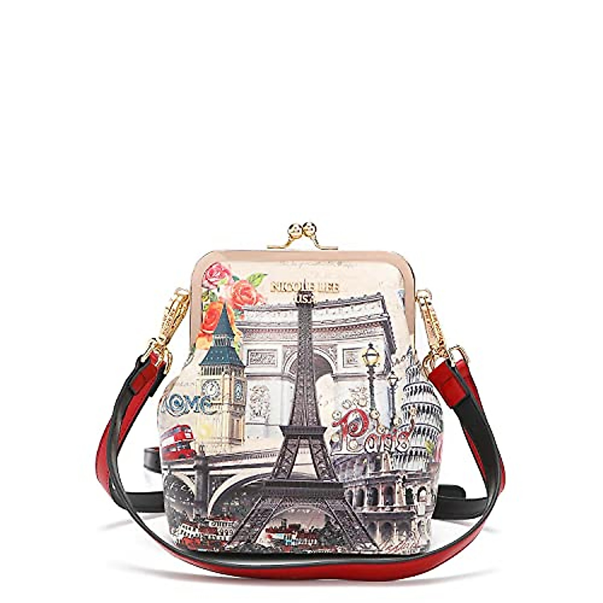 Nicole Lee Europe Kiss Lock Bag