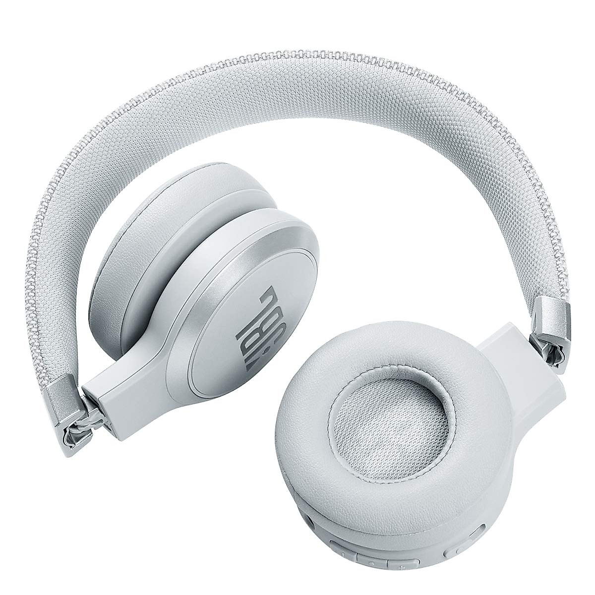 JBL Live 460NC - Wireless On-Ear Noise Cancelling Headphones with Long Battery Life and Voice Assistant Control - White (Renewed)