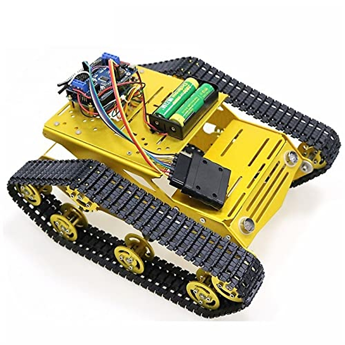 WAAZI PS2 Handle Remote Control Intelligent Robot Tank car Chassis (Color : Joystick Control Kit Only)