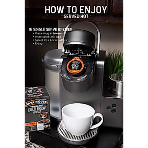 Java House Cold Brew Coffee Concentrate Single Serve Liquid Pods, Sumatran, 12 Count