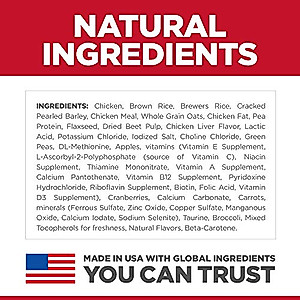 Hill's Science Diet Adult No Corn, Wheat or Soy Small Bites Dry Dog Food, Chicken Recipe, 4 lb. Bag