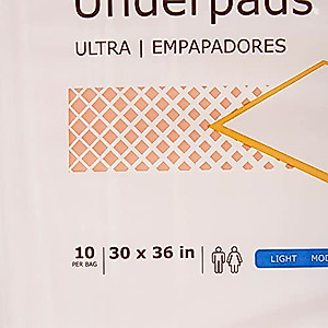 McKesson Ultra Underpads, Incontinence, Heavy Absorbency, 30 in x 36 in, 10 Count