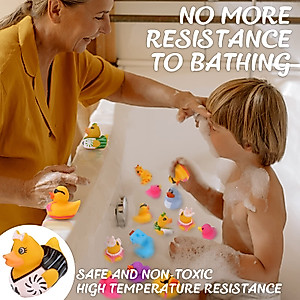 50 Pack Rubber Ducks in Bulk, Jeep Ducks for Ducking, Assorted Rubber Ducks Jeep Ducking, Baby Showers Accessories, Birthday Gifts, Floater Duck Bath Toys for Kids