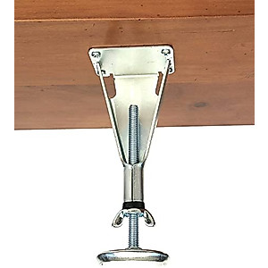 Platform Bed Center Slat Support Leg by Choice Parts|Modern & Extra Durable Steel Furniture Foot w/ Adjustable Height|Ultimate Frame Support System for Wooden Slats and Mattresses|No Scratch Glide (3)