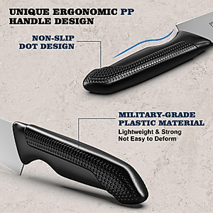 imarku Kitchen Knives Set, 16 Pcs Stainless Steel Knife Set with Block and Sharpener, Dishwasher Safe, Knife Block Set with Ergonomic Handle, Christmas Gifts for Women