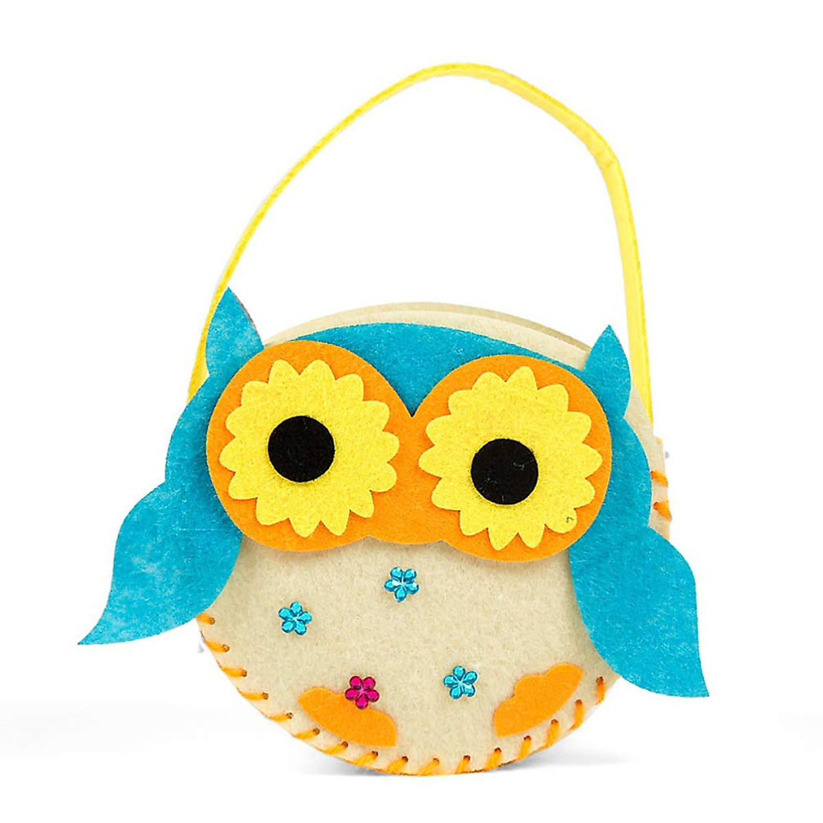 TOYANDONA 6Pcs Sewing Kit for Kids, Creative Kids Handbag Cartoon Nonwoven DIY Handbag Kit for Girls Kit Crafts and Arts