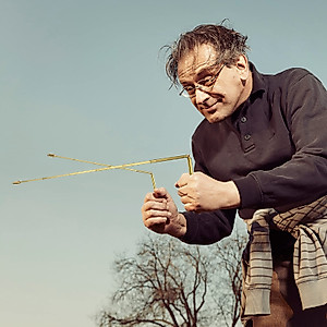 Pendulum Board Dowsing Kit with 3 Pcs Wooden Spirit Board Talking Board,1 Metaphysical Message Crystal Pendulum Necklace,2 Pcs Retractable Copper Dowsing Rods for Ghost Hunting, Energy Healing