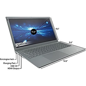 Gateway 15.6" FHD Ultra Slim Laptop, Quad-Core Pentium Silver N5030 up to 3.1GHz, 4GB RAM, 128GB eMMC, WiFi, Bluetooth, Charcoal (Renewed)
