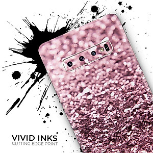DesignSkinz Subtle Pink Glimmer Protective Vinyl Decal Wrap Skin Cover Compatible with The Samsung Galaxy S20 (Screen Trim & Back Glass Skin)