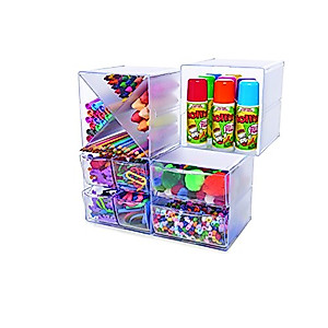 Deflecto Stackable Cube Organizer