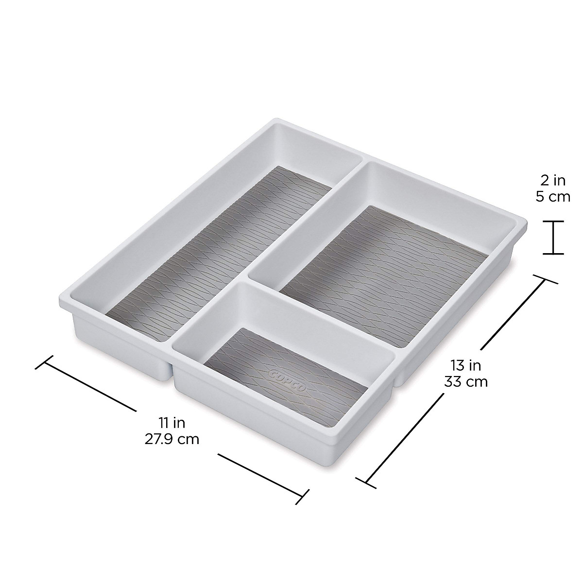 Copco Draw Organizer, Four Piece, White With Gray Liner