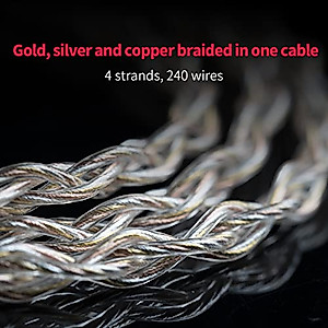 FiiO Headphone Upgrade Cable High-Performance Comes with 2.5mm/3.5mm/4.4mm Swappable Plugs LC-RE Pro (MMCX Connector)