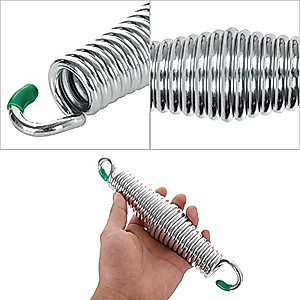 EXPERY 2 Pack Porch Swing Springs, Heavy Duty Hammock Hanging Chair Spring, Znic Plated Hanger Ceiling Mount Spring for Hanging Swing Bench, Hammock Chair, Punching Bag, Yoga Sling