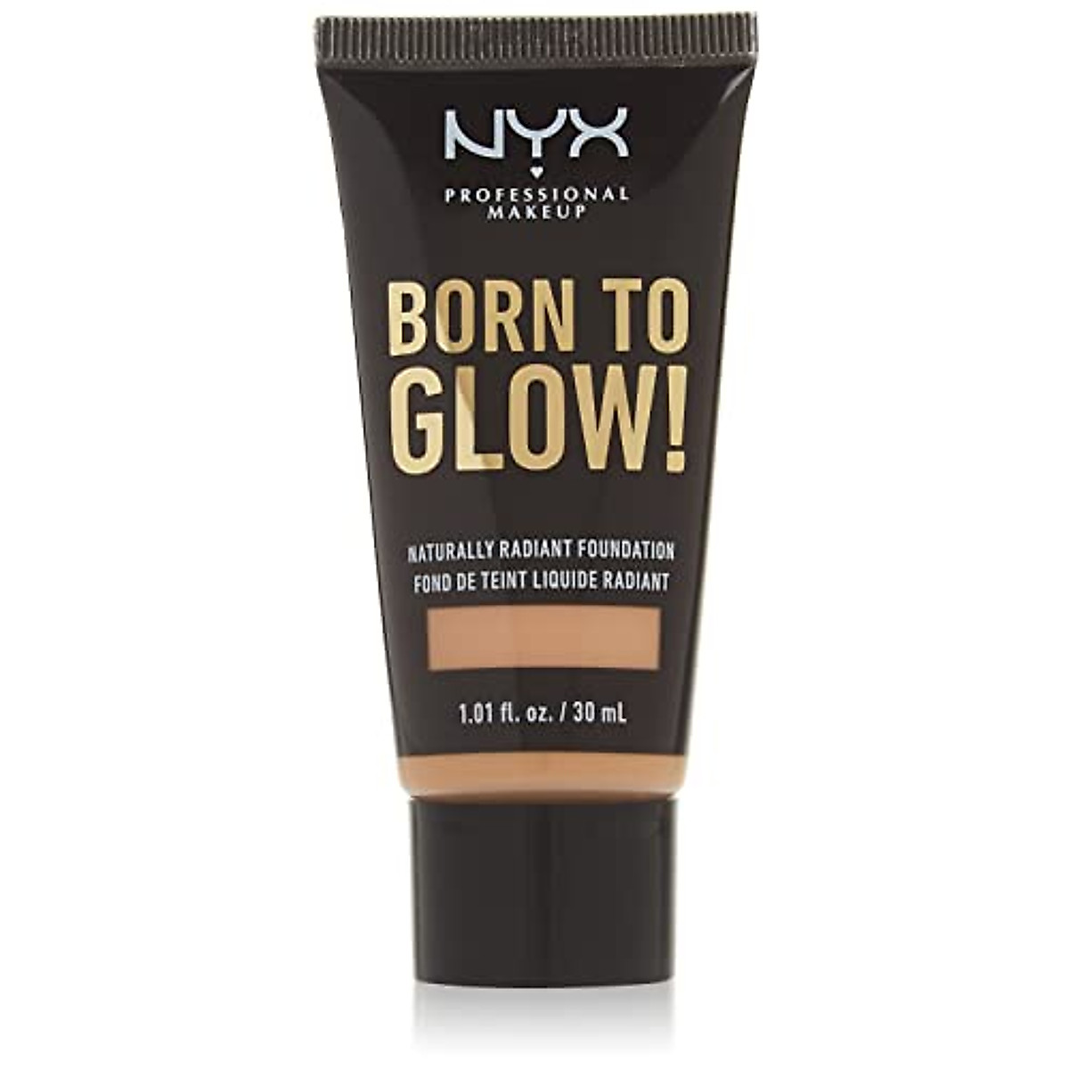 NYX PROFESSIONAL MAKEUP Born To Glow Naturally Radiant Foundation, Medium Coverage - Natural