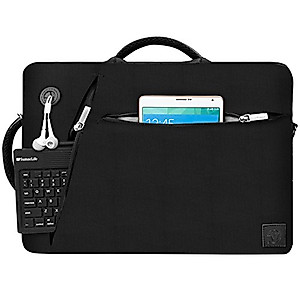 16 15-inch Convertible Laptop Bag Compatible with Asus VivoBook 15, TUF Dash 15 F15, ROG Strix Scar 15 G16 (Black)