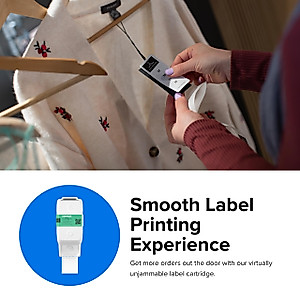 ZEBRA ZSB Series Labels - Potato Starch-Based Printer Label Paper - Recyclable Cartridge for Stickers - Versatile, Cloud-Based Adhesive - Address, 1.25" x 3.5"