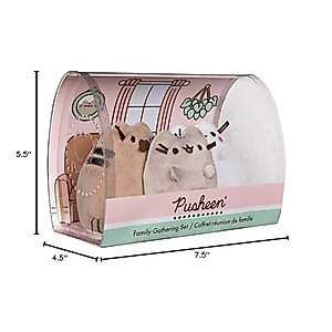 GUND Pusheen Family Gathering Collector Set of 3 Plush Stuffed Animal Cats