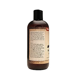 Sunny Isle Jamaican Black Castor Oil 2-N-1 Hair & Beard Wash 12oz | Cleanses, Hydrates, Moisturizes Hair & Skin | Detangles Beard | Paraben & Sulfate FREE