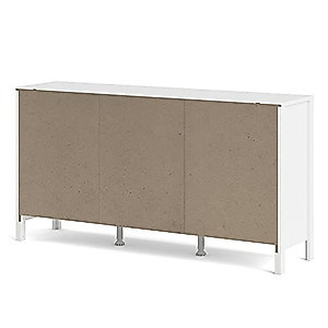 Tvilum, White Madrid 2 Door Sideboard with 3 Drawers