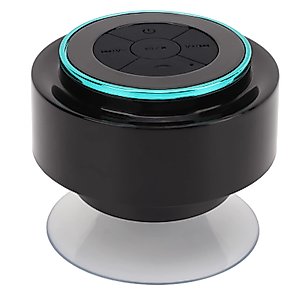 Bluetooth Shower Speaker, Waterproof Bathroom Stereo, Portable Wireless Outdoor Speaker with Suction Cup, 15KG Tension for Home, Pool, Beach