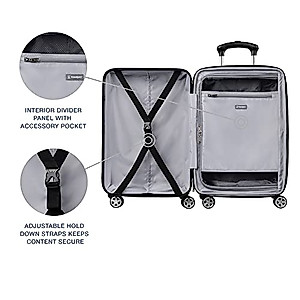 Travelpro Runway 2 Piece Luggage Set, Carry-on & Convertible Medium to Large 28-Inch Check-in Hardside Expandable Luggage, 8 Spinner Wheels, TSA Lock, Hardshell Suitcase, Black