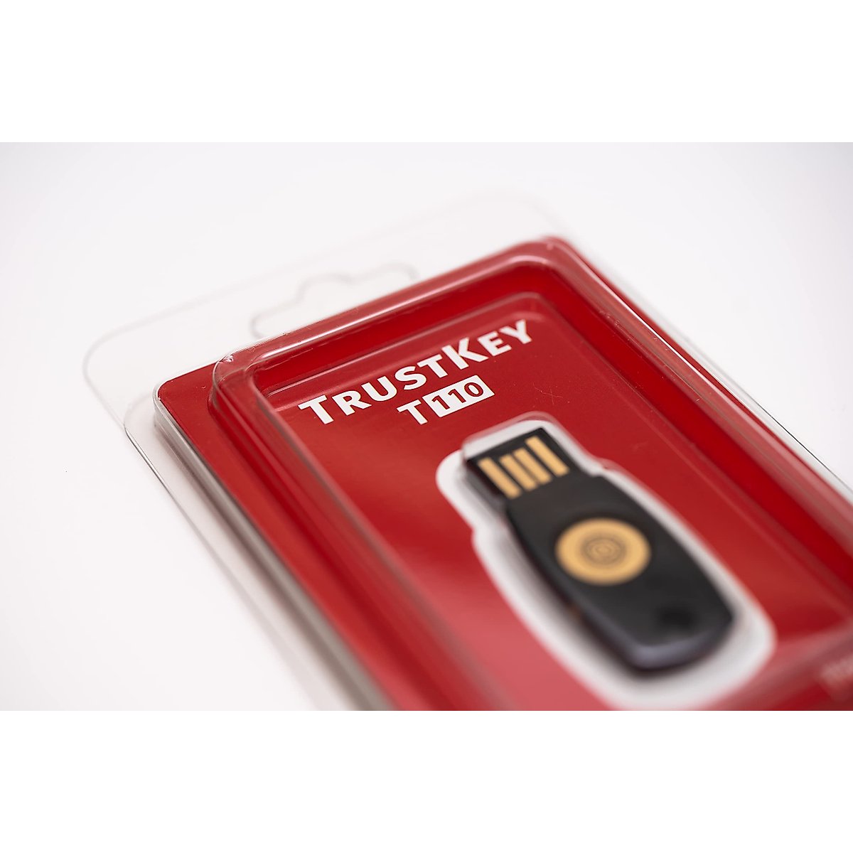 FIDO2 U2F Security Key Passkey Two-Factor Authentication (2FA) USB Key PIN+Touch (Non-Biometric) USB-A Type TrustKey T110