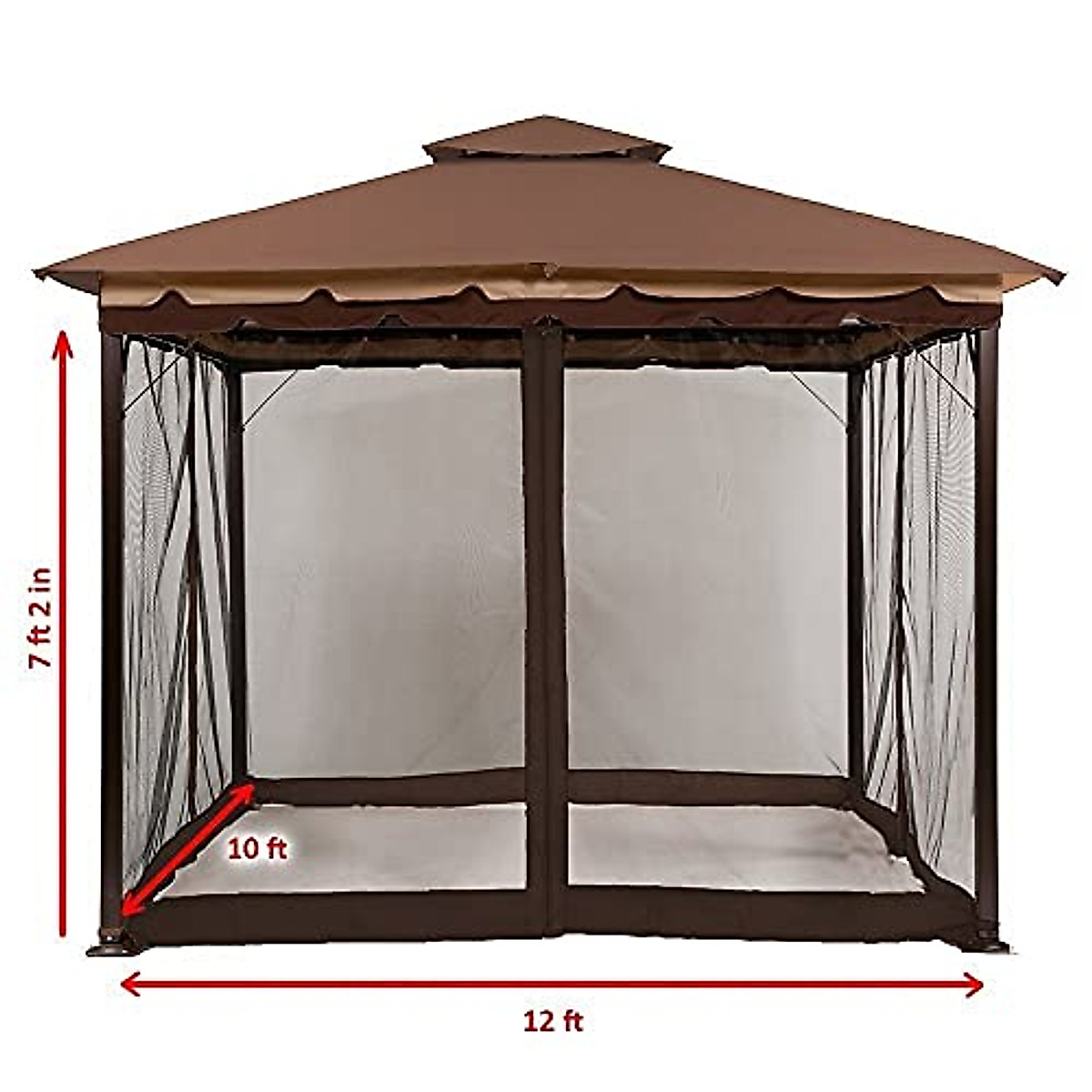 ABCCANOPY 10x12 Gazebo Mosquito Netting Walls