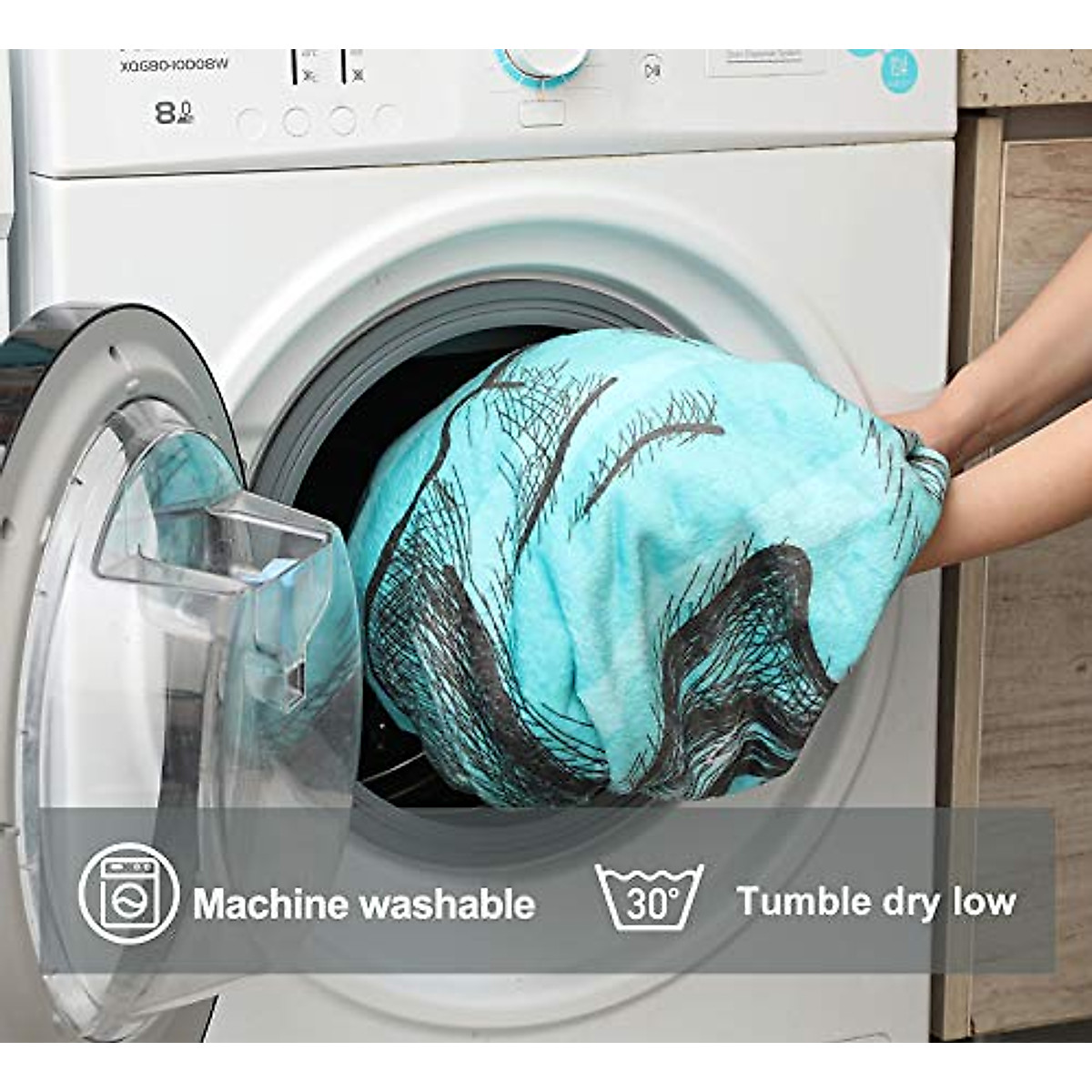 Famitile Pug Blanket, All You Need is A Pug Blue Puppy Blanket Super Soft Pug Stuffed Animal Blanket Pug Gifts for Pug Lovers (Pug-3, 47" x 60")