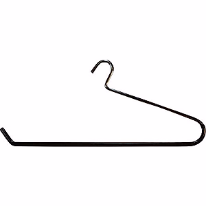 Oversized Chrome Quilt Hanger with Black Nonslip Vinyl Coating in 22" Length X 3/8" Thick, Box of 10