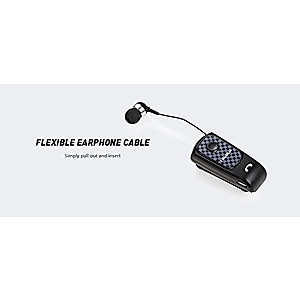 Fineblue F Plus Wireless Clip-on Bluetooth V4.0 / V4.1 Headset Headphone Hands-Free Supports for iOS and Android System - Black