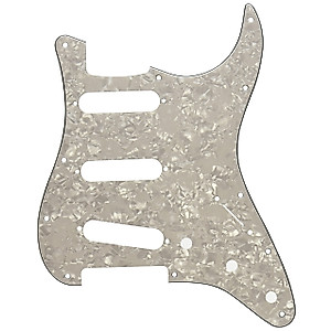 Fender Modern Pickguard, Stratocaster, 11-Hole - White Moto