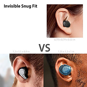 Avantree Mini True Wireless Earbuds for Small Ears Canals, Sport Bluetooth 5.0 Earphones with Volume Track Control & Mic, Clear Sound, Charging Case, 28H Playtime - TWS110