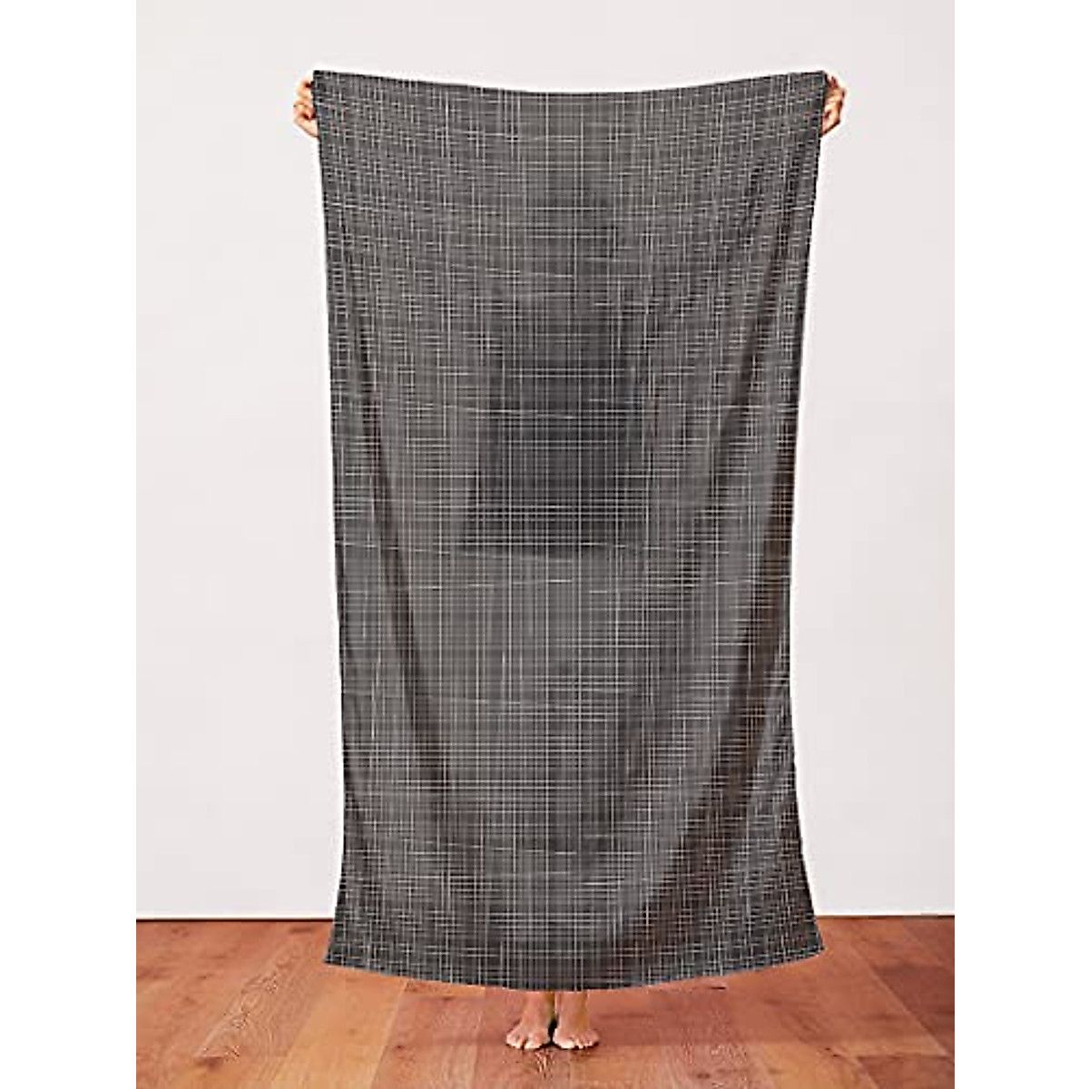 PBS Fabrics Road Trip by Heather Quilter's Cotton by The Yard, Grid, Black