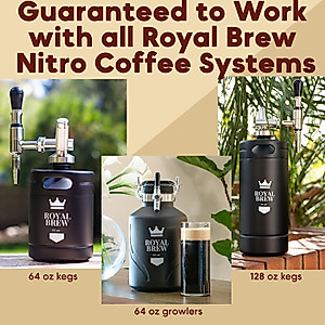 Royal Brew 10 Pack Nitrogen Chargers for Nitro Cold Brew Coffee Makers - N2 Cartridges - Works With All Royal Brew Nitro Coffee Systems